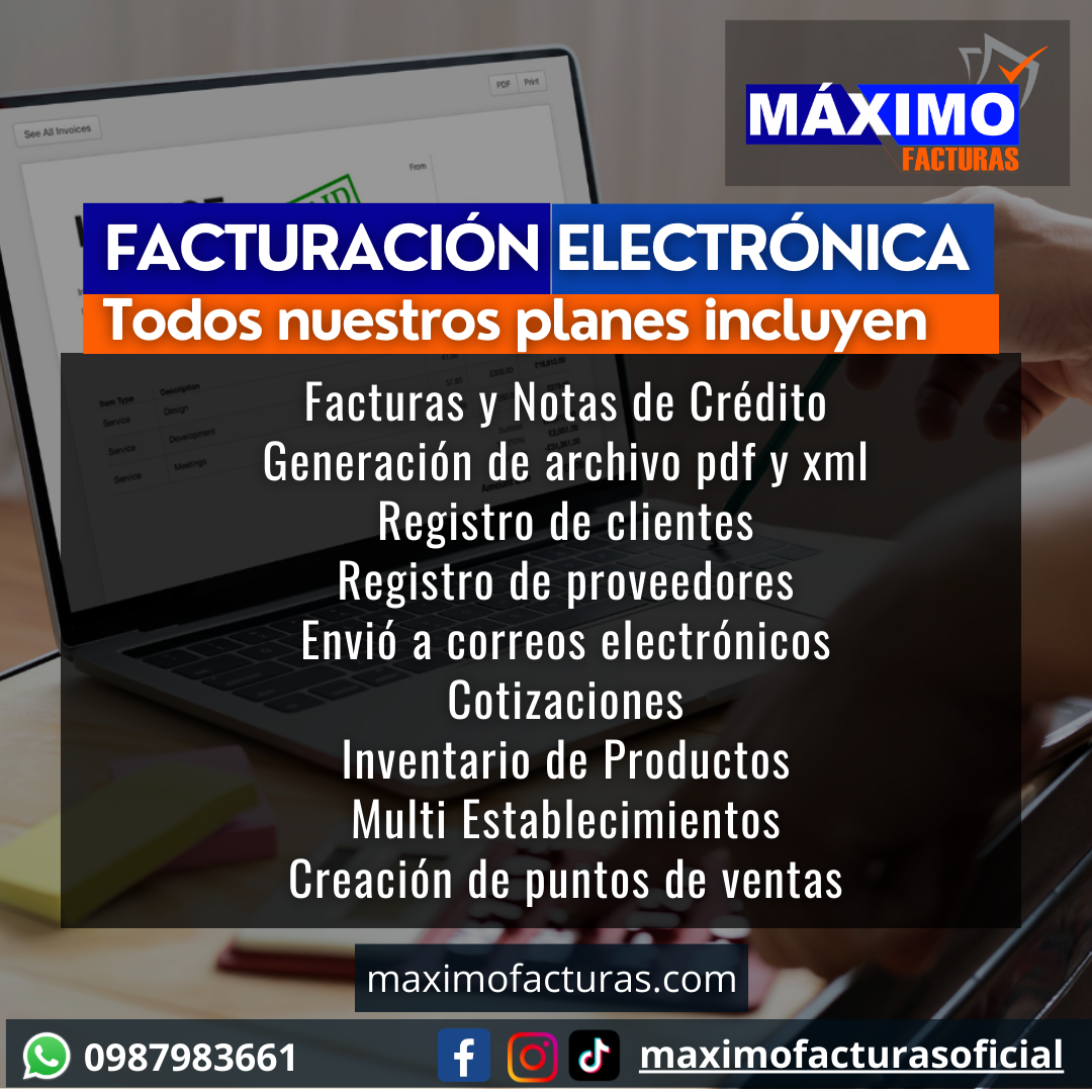FACTURACIÓN ELECTRÓNICA - MAXIMOFACTURAS